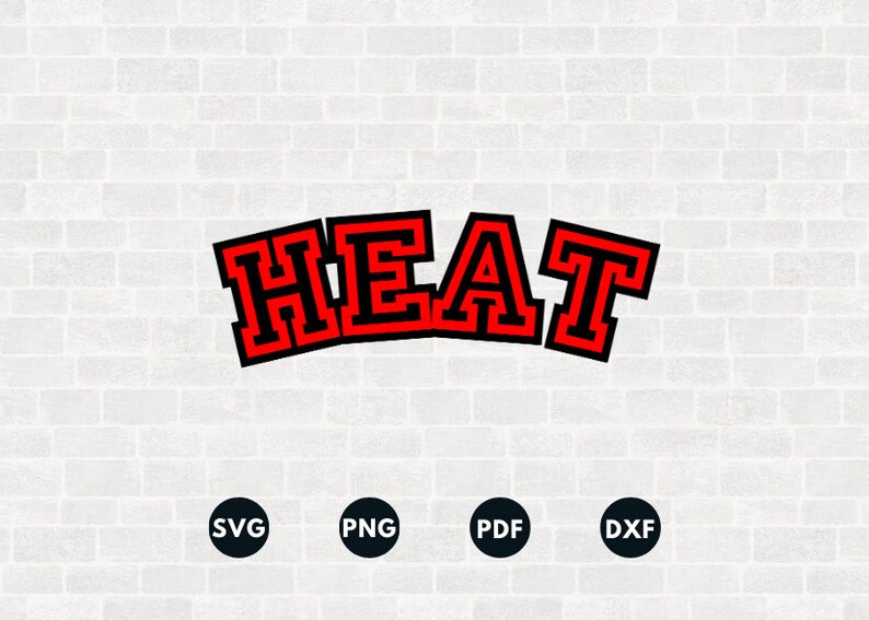 Heat Svg, Heat Template, Heat Stencil, Basketball Gifts, Digital Sport ...