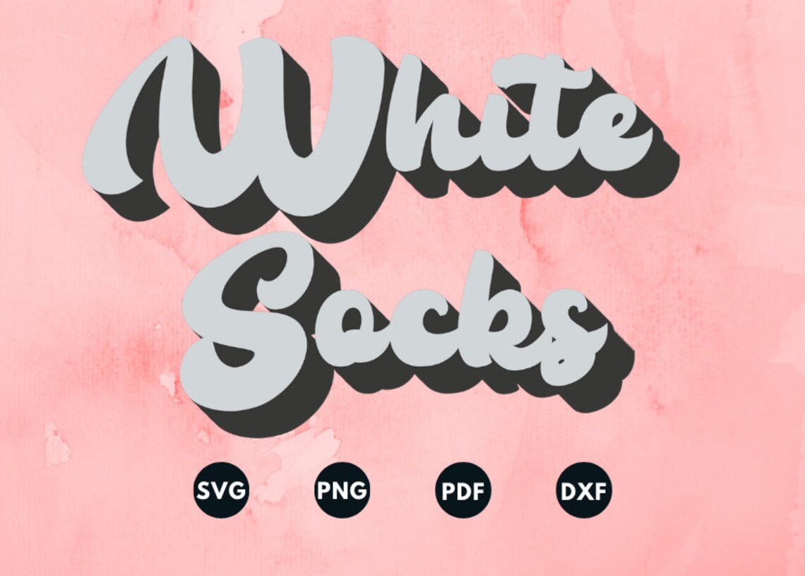 White Socks Svg White Socks Template White Socks Stencil - Etsy