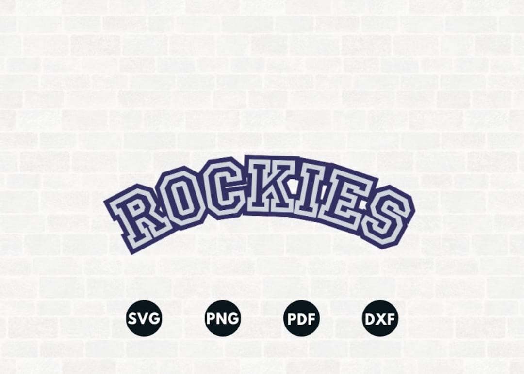 Rockies Svg, Rockiestemplate, Rockies Stencil, Baseball Gifts, Sticker ...