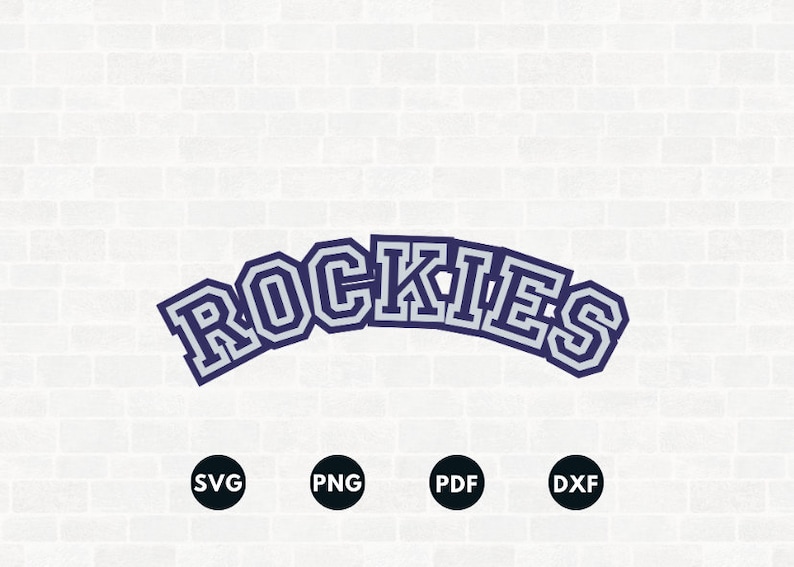 Rockies Svg, Rockiestemplate, Rockies Stencil, Baseball Gifts, Sticker ...