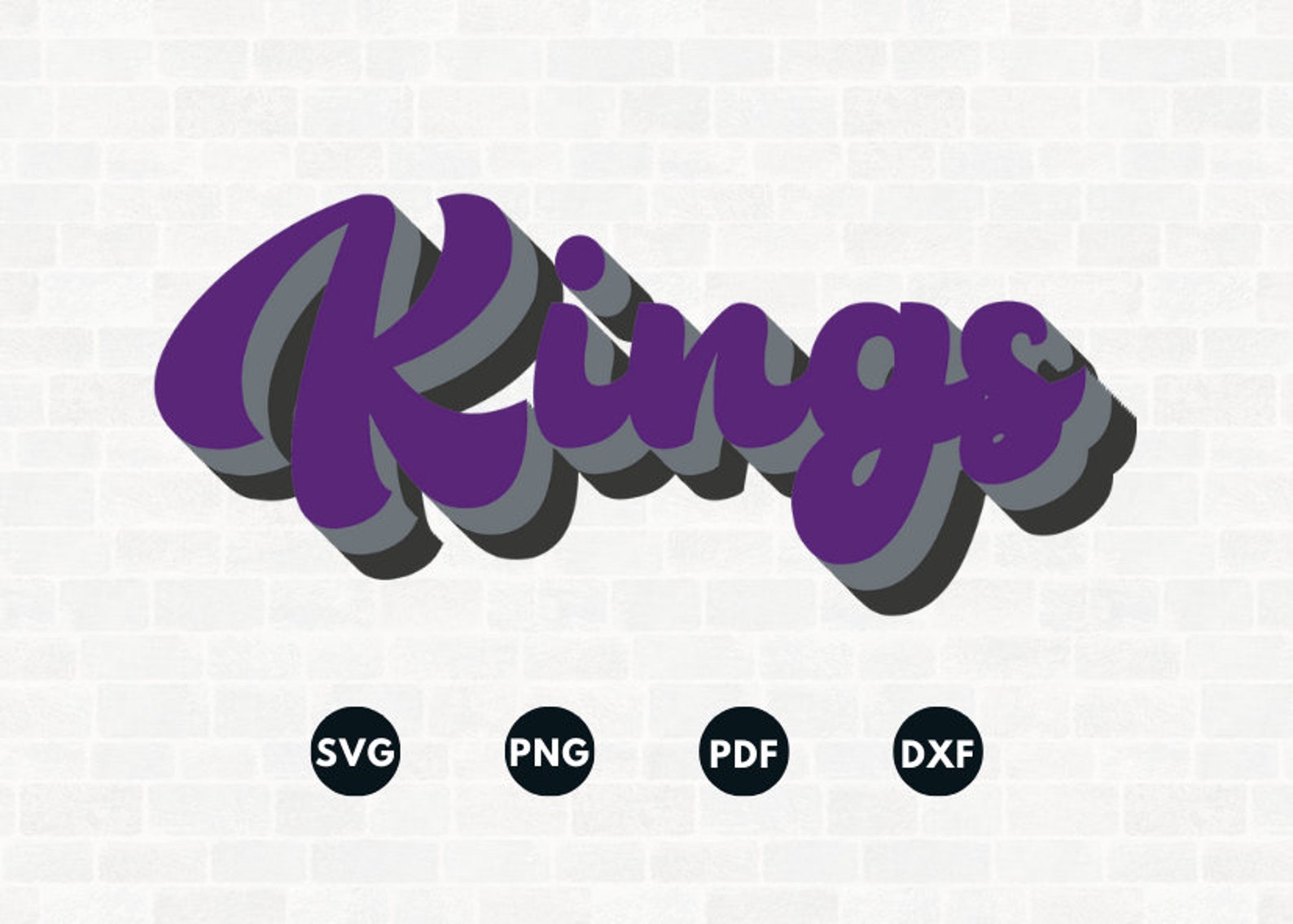 Kings Svg, Kings Template, Kings Stencil, Basketball Gifts, Digital ...