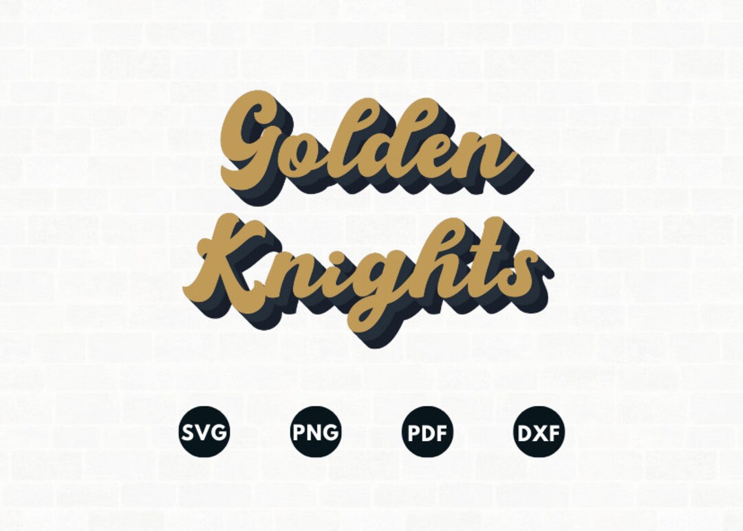 Golden Knights Svg, Golden Knights Template, Golden Knights Stencil ...