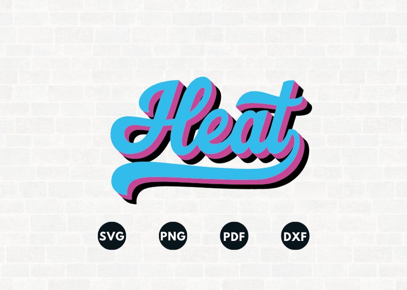 Heat Svg, Heat Template, Heat Stencil, Basketball Gifts, Digital Sport ...
