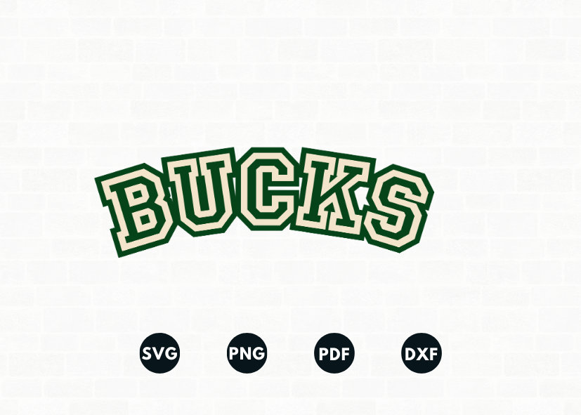 Bucks Svg, Bucks Template, Bucks Stencil, Basketball Gifts, Digital ...