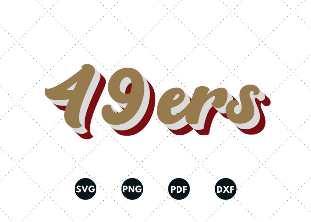 49ers Svg, 49ers Template, 49ers Stencil, Football Gifts, Sticker Svg ...