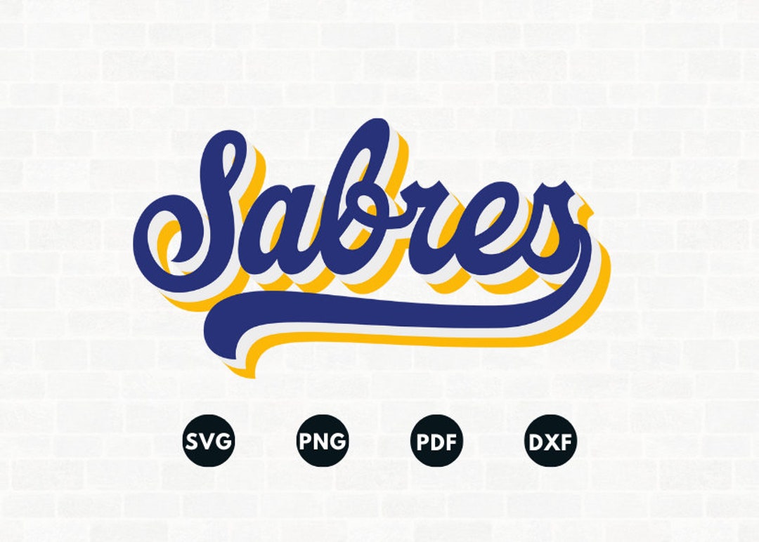 Sabres Svg, Sabres Template, Sabres Stencil, Hockey Gifts, Sticker Svg ...