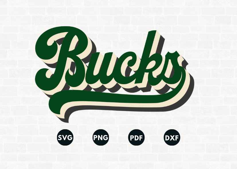 Bucks Svg, Bucks Template, Bucks Stencil, Basketball Gifts, Digital ...