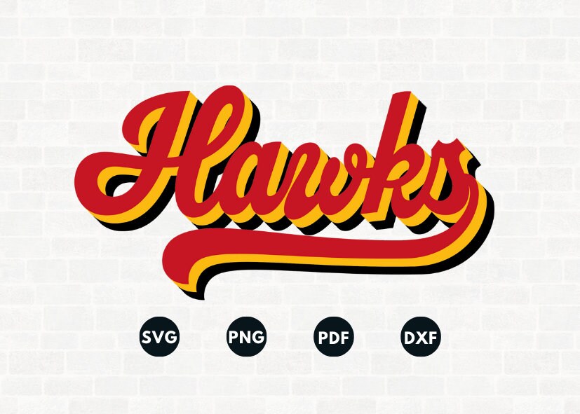 Hawks Svg Hawks Template Hawks Stencil Basketball Gifts - Etsy