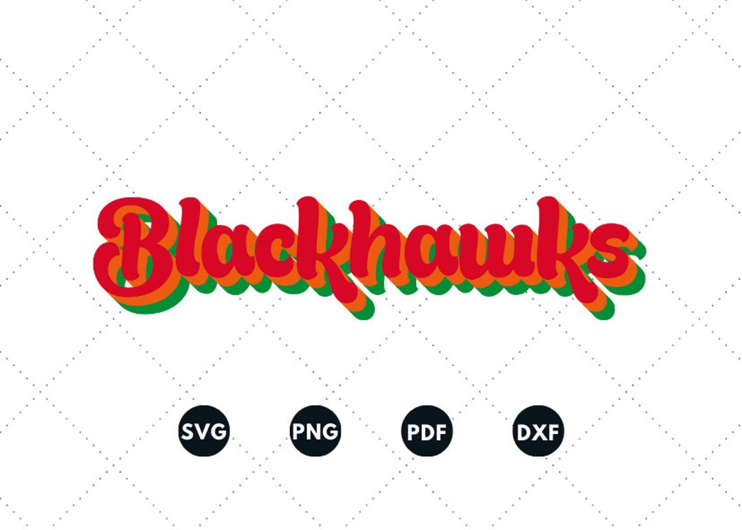 Blackhawks Svg, Blackhawks Template, Blackhawks Stencil, Hockey Gifts ...