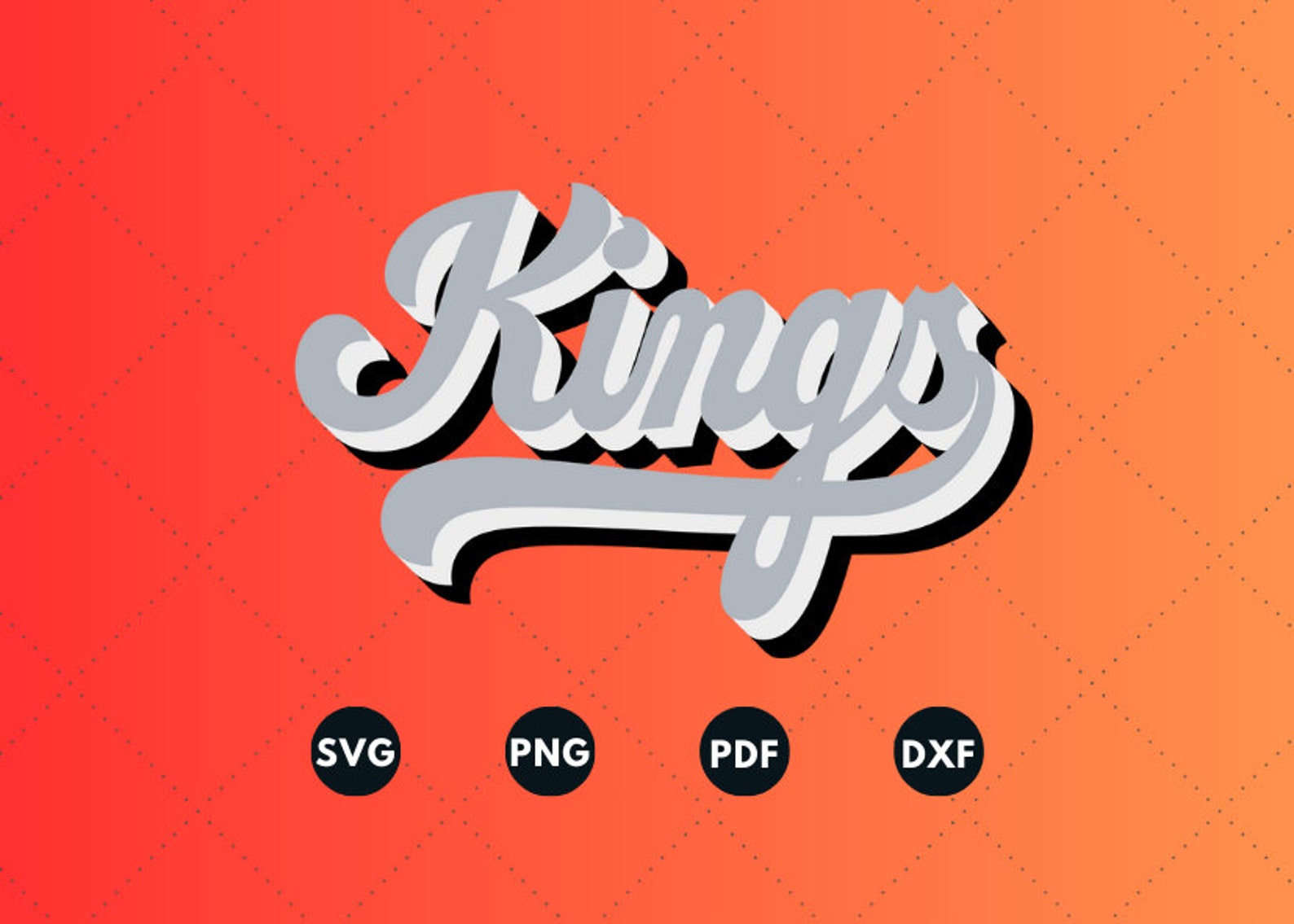 Kings Svg, Kings Template, Kings Stencil, Hockey Gifts, Sticker Svg ...