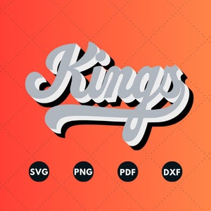 Kings Svg, Kings Template, Kings Stencil, Hockey Gifts, Sticker Svg ...