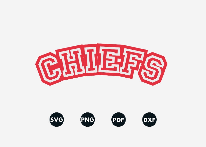 Chiefs Svg Chiefs Template Chiefs Stencil Football Gifts - Etsy