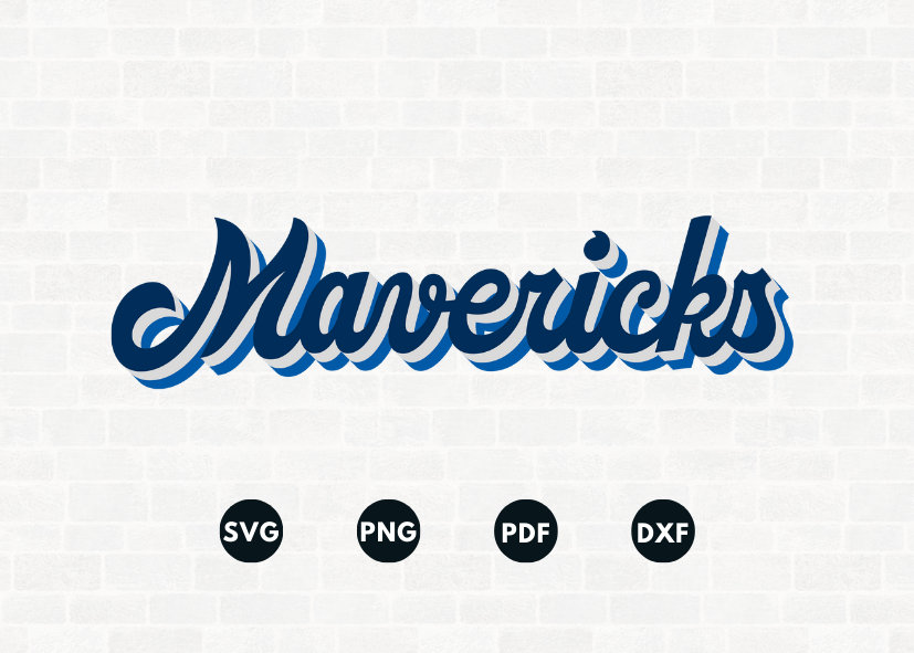 Mavericks Svg, Mavericks Template, Mavericks Stencil, Basketball Gifts ...