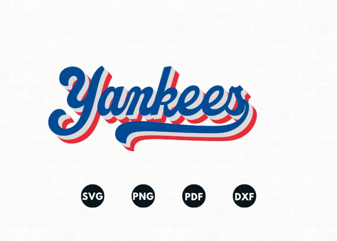 Yankees Svg, Yankees Template, Yankees Stencil, Baseball Gifts, Sticker ...