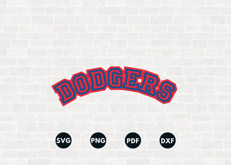 Dodgers Svg, Dodgers Template, Dodgers Stencil, Baseball Gifts, Sticker ...