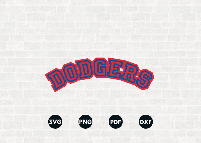 Dodgers Svg, Dodgers Template, Dodgers Stencil, Baseball Gifts, Sticker ...