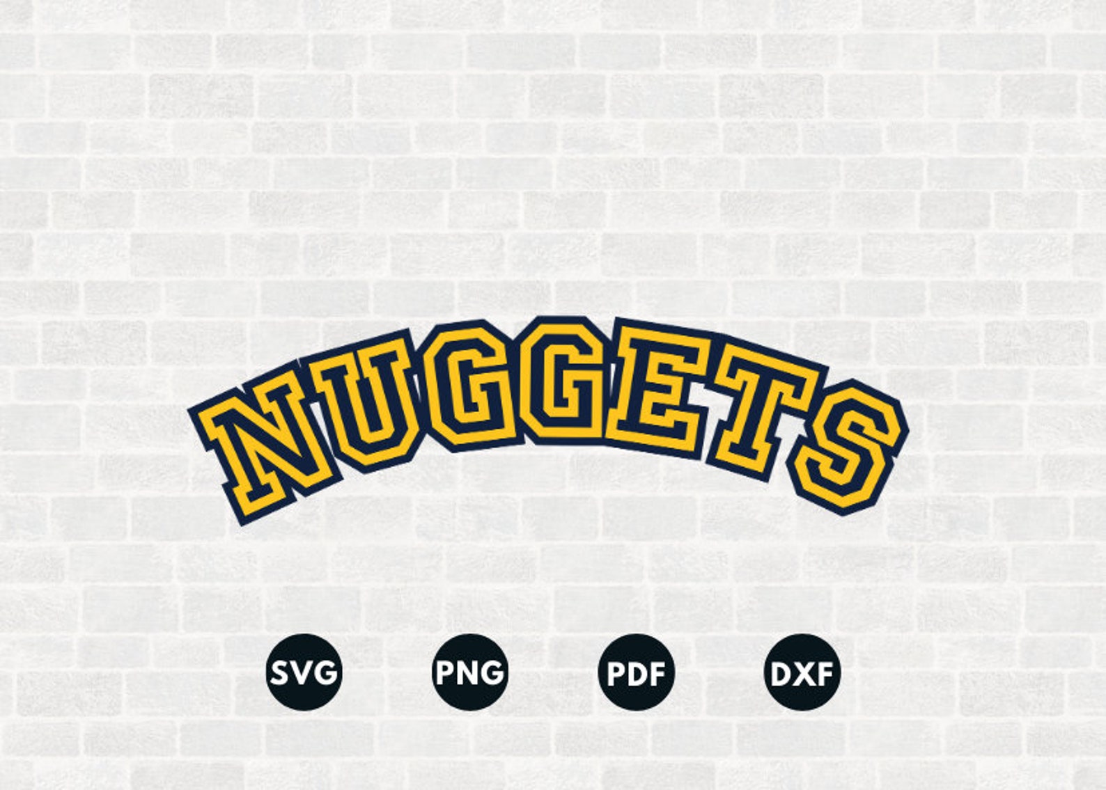 Nuggets Svg, Nuggets Template, Nuggets Stencil, Basketball Gifts ...