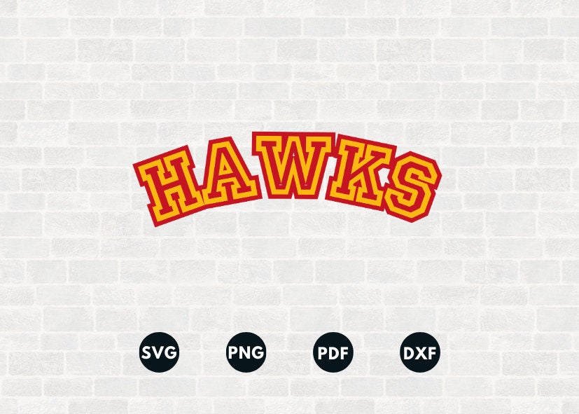 Hawks Svg, Hawks Template, Hawks Stencil, Basketball Gifts, Digital ...