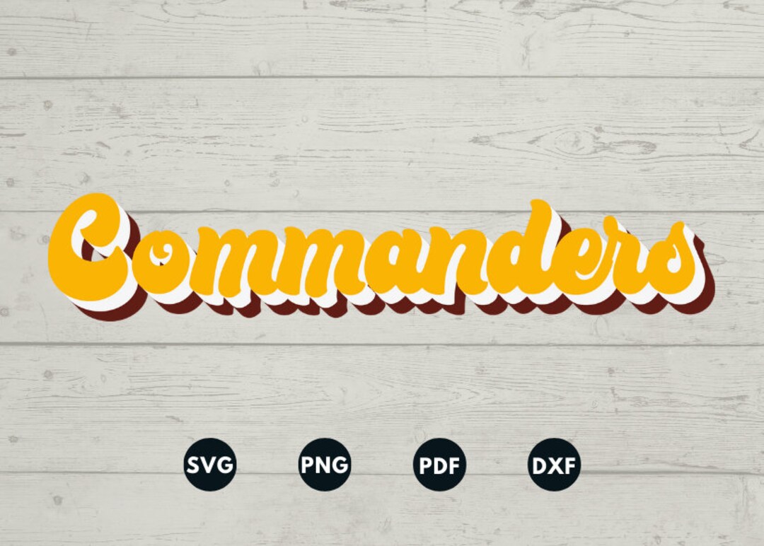 Commanders Svg Commanders Stencil Commanders Template - Etsy