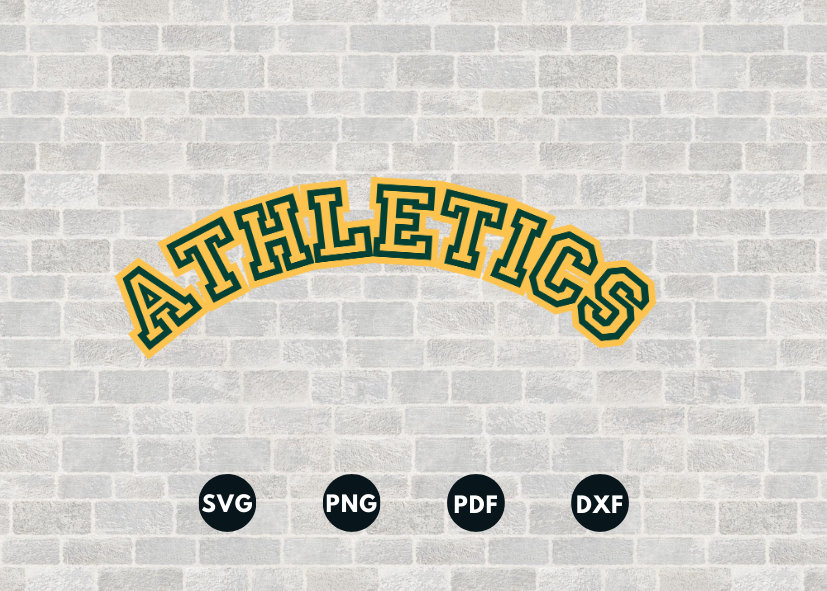 Athletics Svg, Athletics Template, Athletics Stencil, Baseball Gifts ...