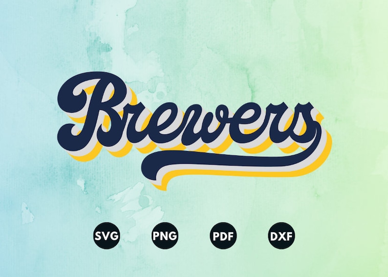 Brewers Svg, Brewers Template, Brewers Stencil, Baseball Gifts, Sticker ...