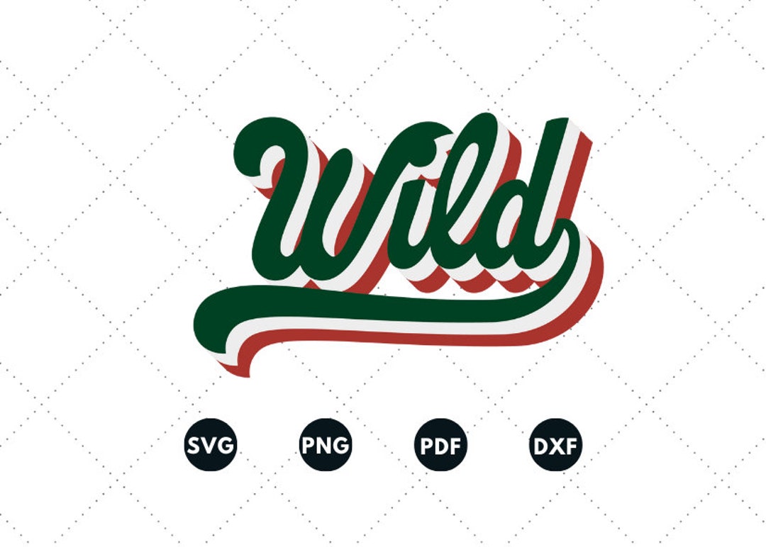 Wild Svg, Wild Template, Wild Stencil, Hockey Gifts, Sticker Svg, Wild ...