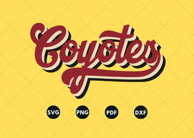 Coyotes Svg, Coyotes Template, Coyotes Stencil, Hockey Gifts, Sticker ...
