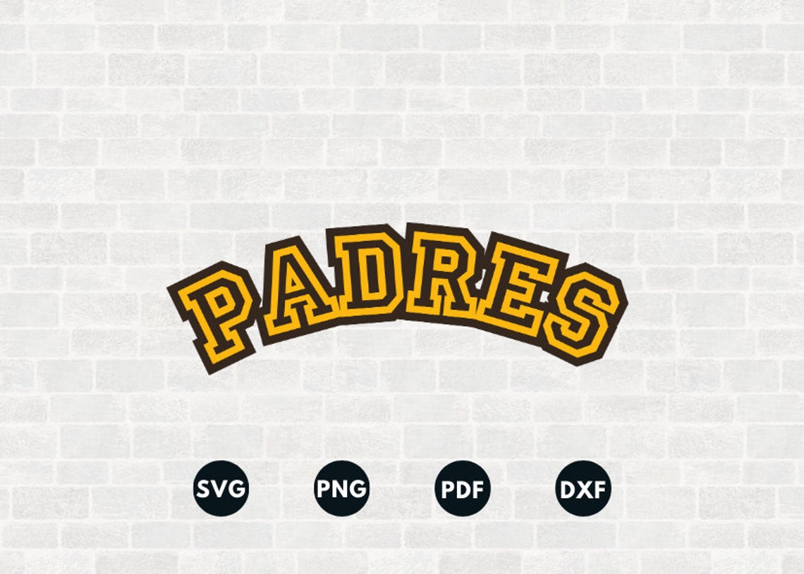 Padres Svg, Padres Template, Padres Stencil, Baseball Gifts, Sticker ...