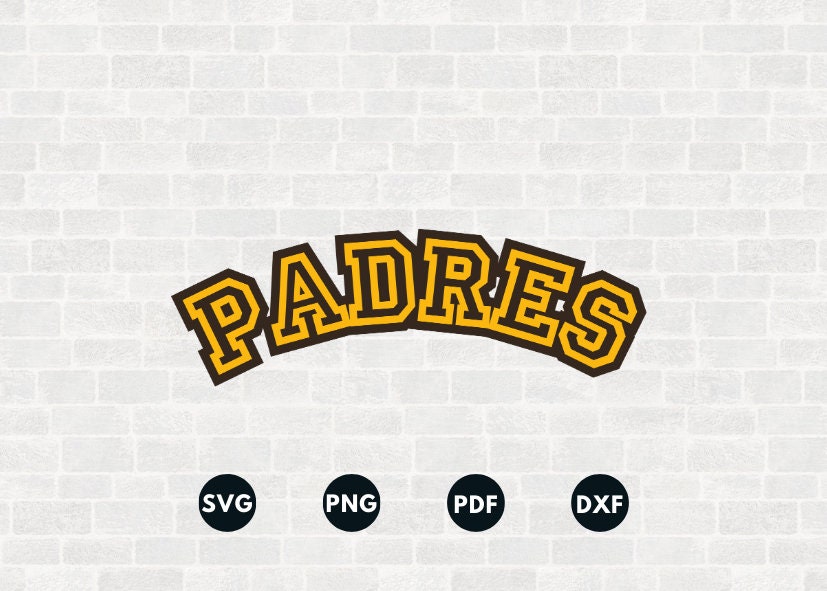 Padres Svg, Padres Template, Padres Stencil, Baseball Gifts, Sticker ...
