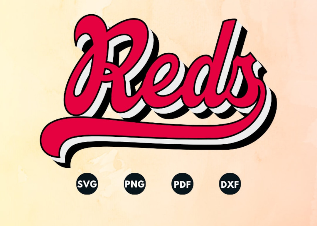 Reds Svg, Redstemplate, Reds Stencil, Baseball Gifts, Sticker Svg, Reds ...