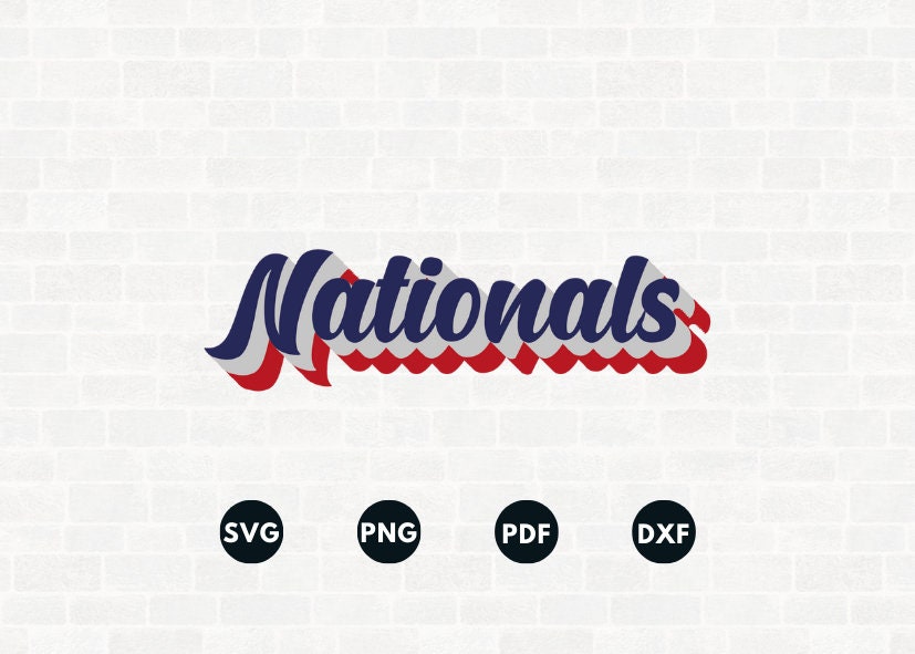 Nationals Svg, Nationals Template, Nationals Stencil, Baseball Gifts ...