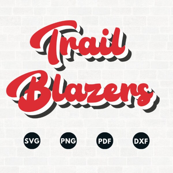 Trail Blazers Svg - Etsy