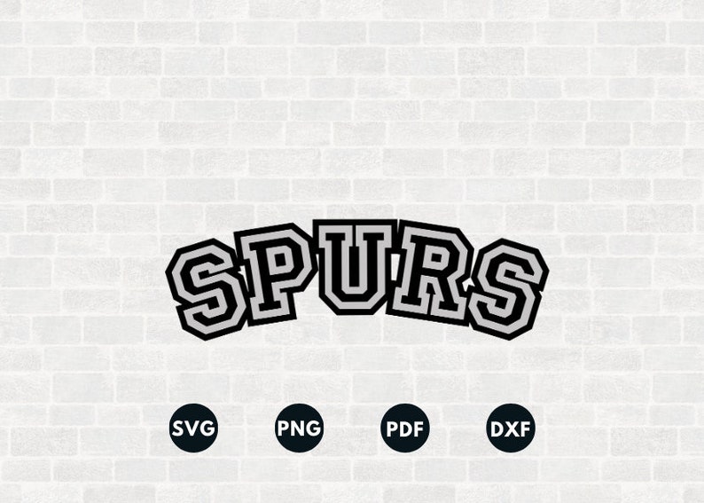 Spurs Svg, Spurs Template, Spurs Stencil, Basketball Gifts, Digital ...
