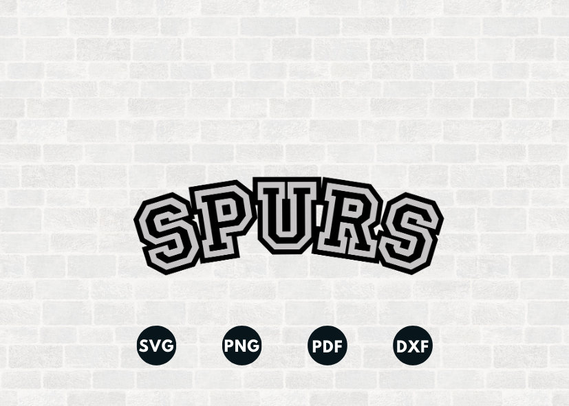Spurs Svg, Spurs Template, Spurs Stencil, Basketball Gifts, Digital ...