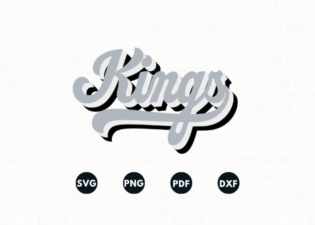 Kings Svg, Kings Template, Kings Stencil, Hockey Gifts, Sticker Svg ...