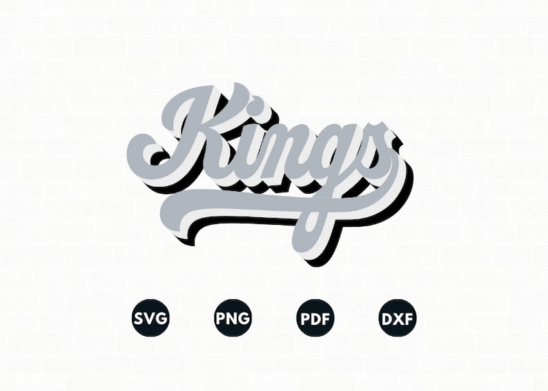 Kings Svg, Kings Template, Kings Stencil, Hockey Gifts, Sticker Svg ...