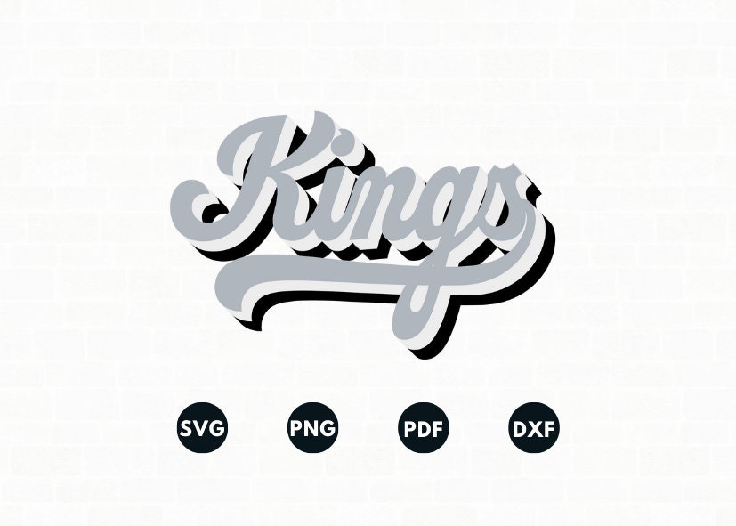 Kings Svg, Kings Template, Kings Stencil, Hockey Gifts, Sticker Svg ...