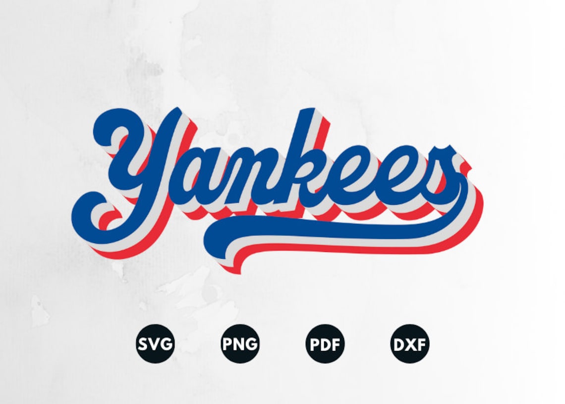 Yankees Svg, Yankees Template, Yankees Stencil, Baseball Gifts, Sticker ...