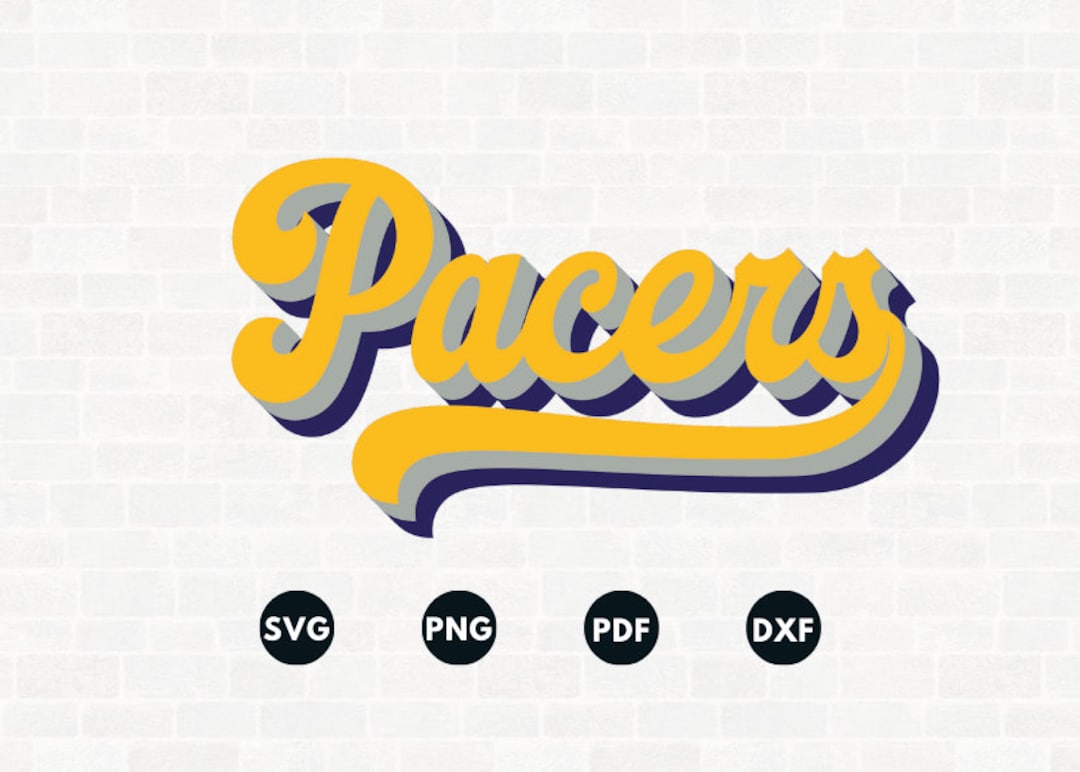 Pacers Svg, Pacers Template, Pacers Stencil, Basketball Gifts, Digital ...