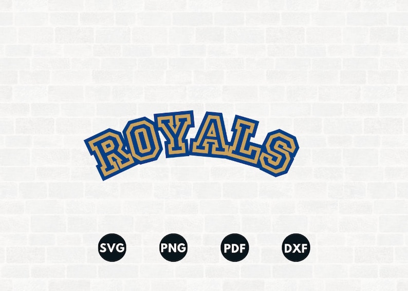 Royals Svg, Royals Template, Royals Stencil, Baseball Gifts, Sticker ...