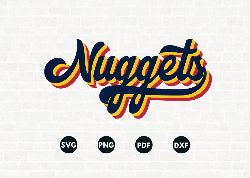Nuggets Svg, Nuggets Template, Nuggets Stencil, Basketball Gifts ...