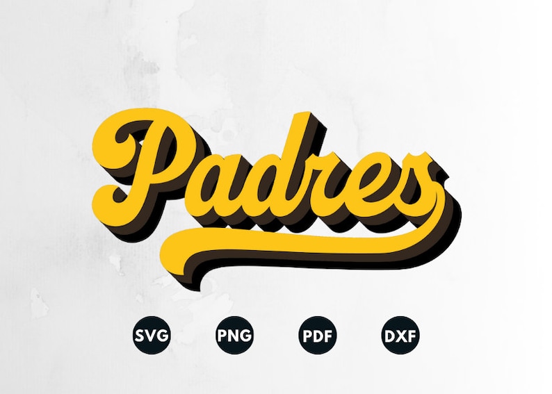 Padres Svg, Padres Template, Padres Stencil, Baseball Gifts, Sticker ...
