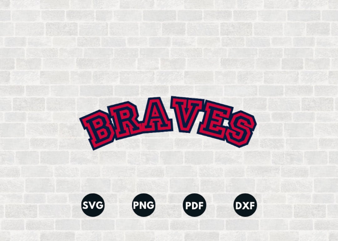 Braves Svg, Braves Template, Braves Stencil, Baseball Gifts, Sticker ...