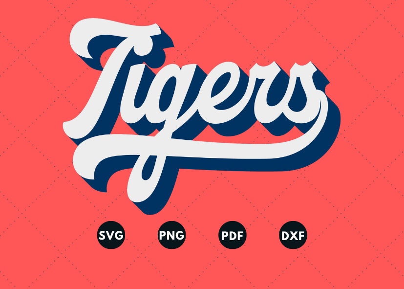 Tigers Svg Tigerstemplate Tigers Stencil Baseball Gifts - Etsy