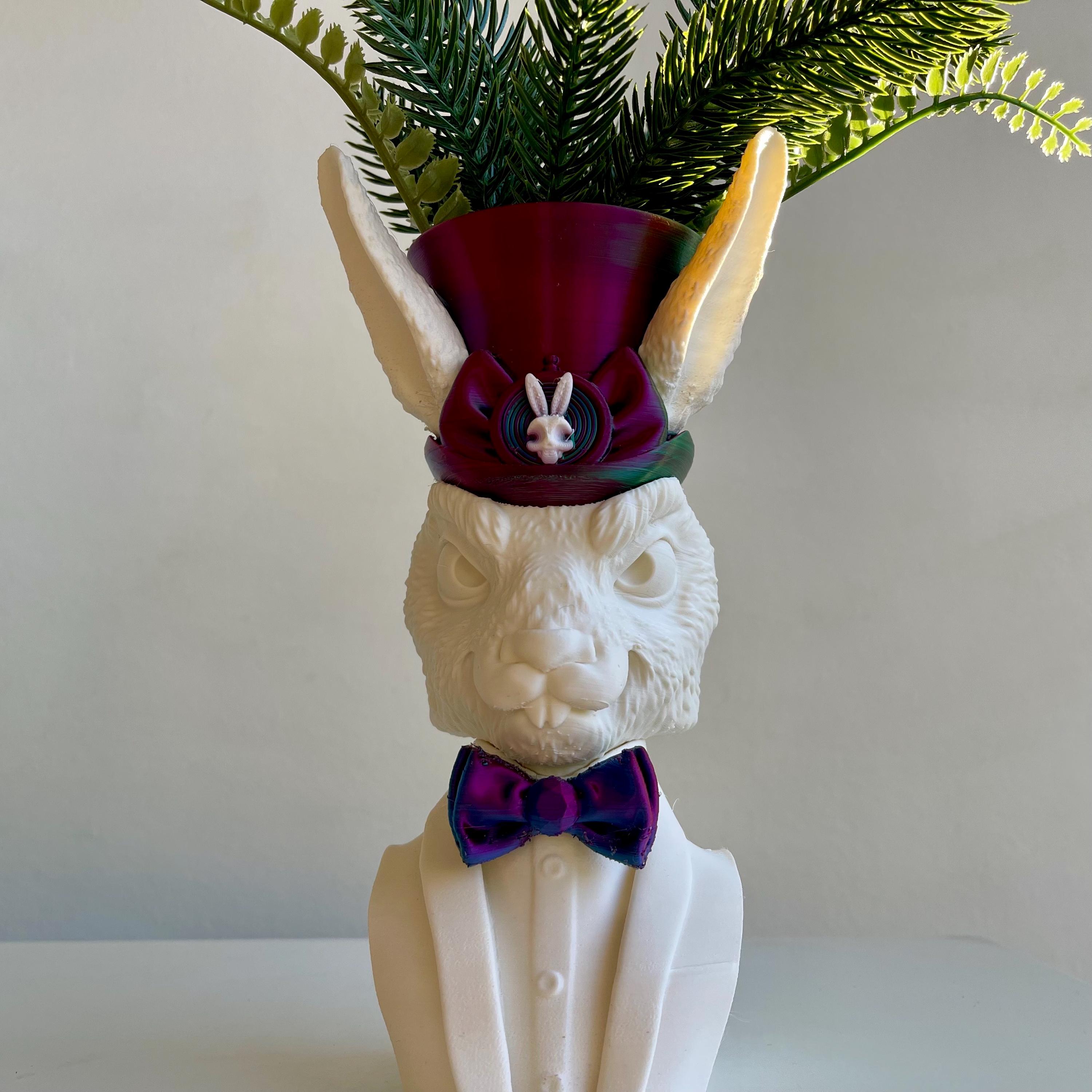 White Rabbit Plant Pot 3d Printable Flower Pot stl File - Etsy