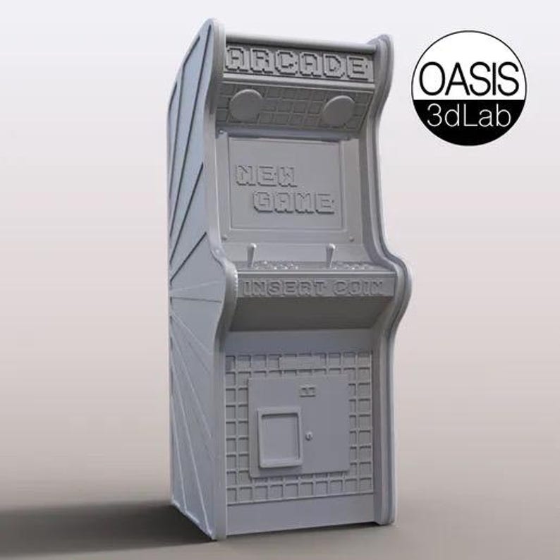 Arcade Bank-money Box -stl File-for 3d Print - Etsy