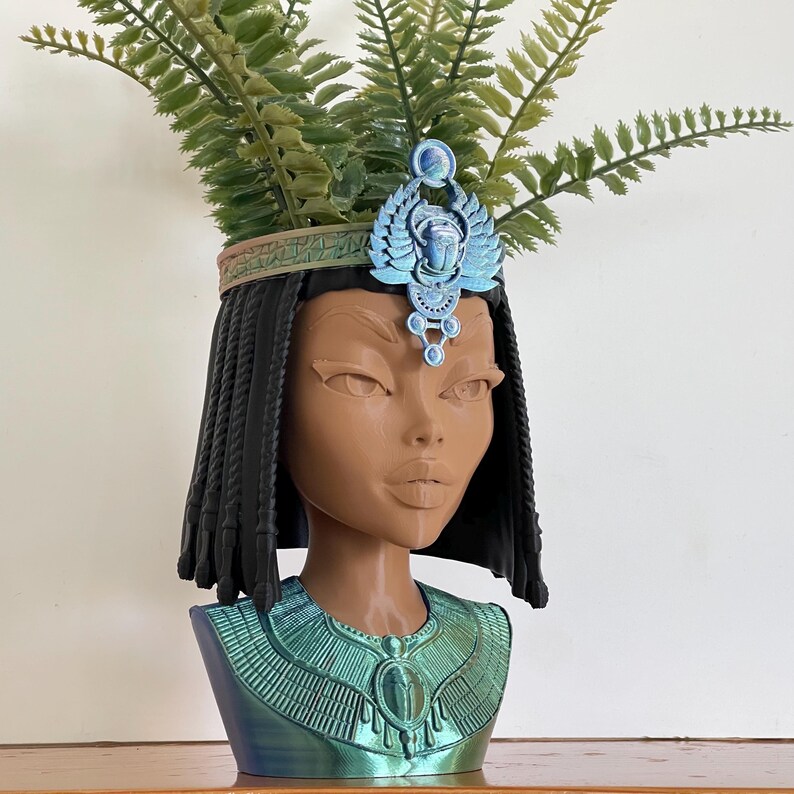 Cleopatra Bust Planter -for 3d Print -stl File - Etsy
