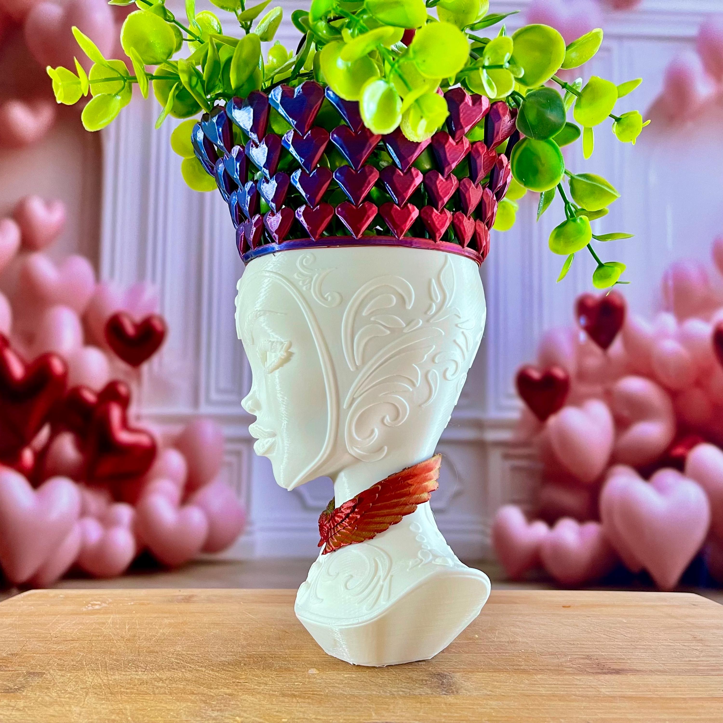 Queen of Hearts Bust Planter -3d Printable Flower Pot -stl File - Etsy