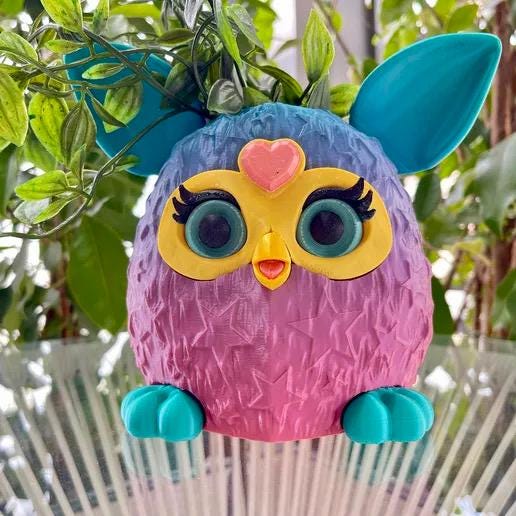 Furby Star Flower Pot -3d Printable Planter -stl File - Etsy