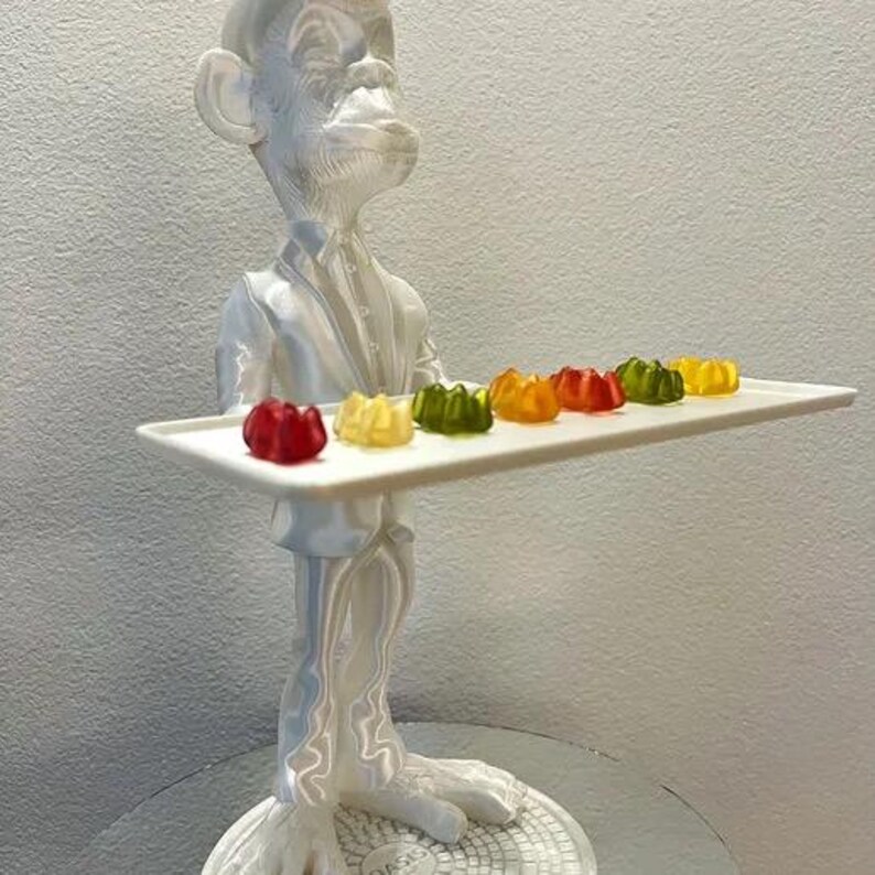 Monkey Butler Tray -stl File-for 3d Print - Etsy